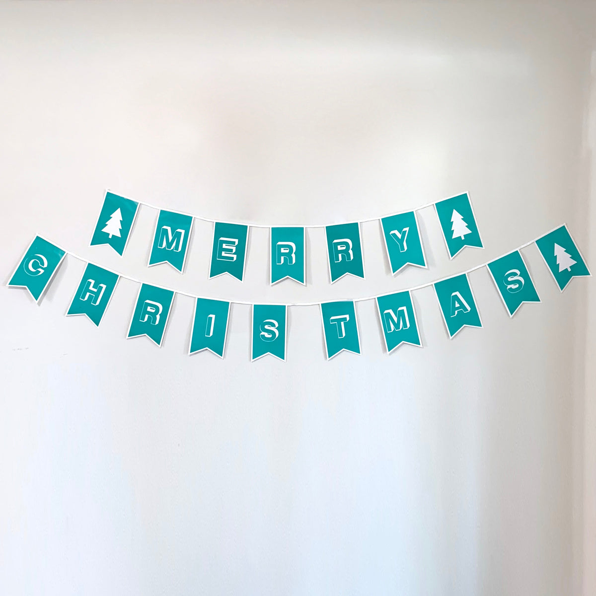 Merry Christmas - Banner - Teal - 4.4m – Party Plaza - Event Supplies