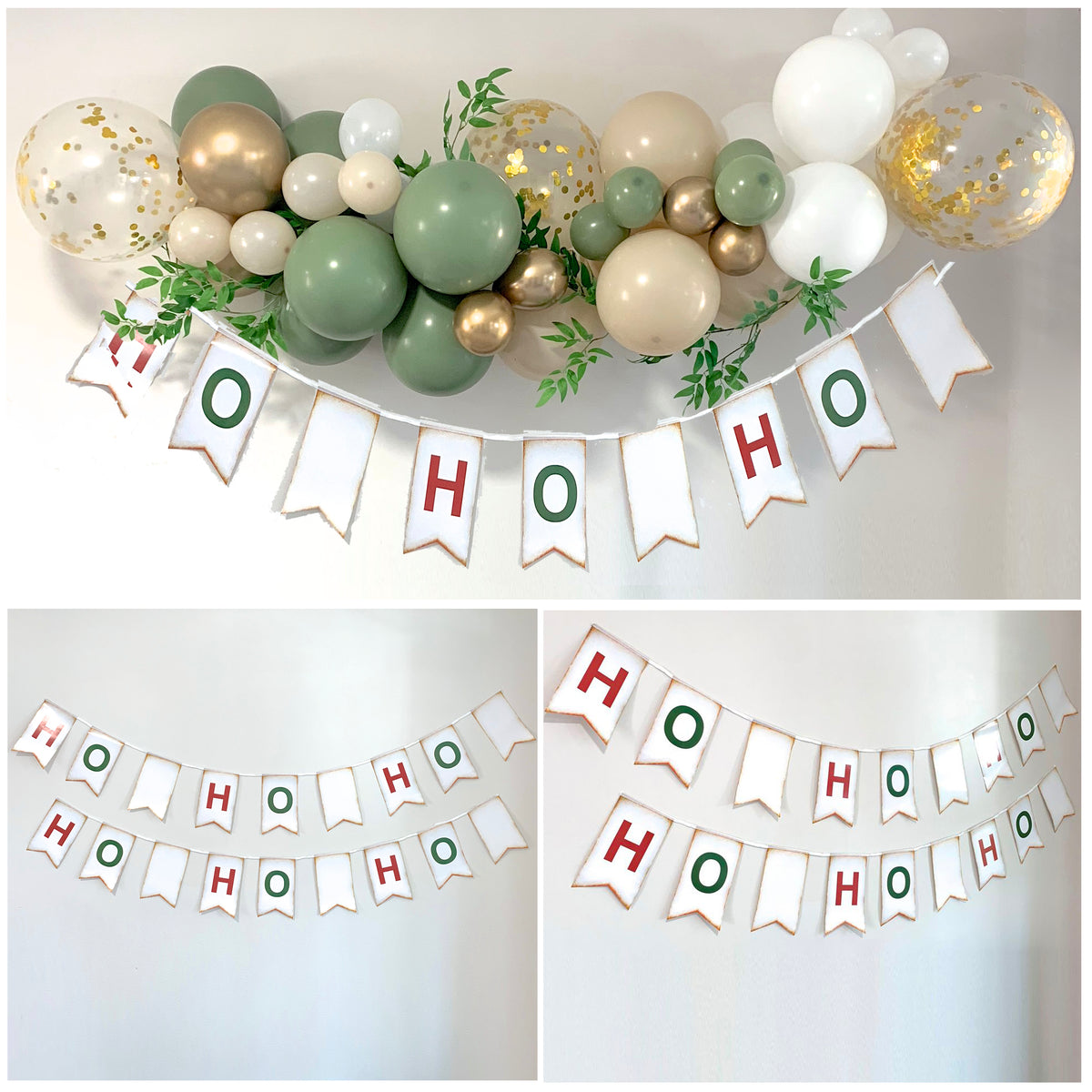 HO HO HO - Christmas Banner - Brown – Party Plaza - Event Supplies