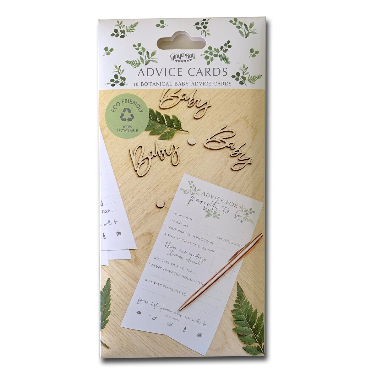 Baby Shower Advice Cards - 10 pack - Party Game – Party Plaza - Event ...