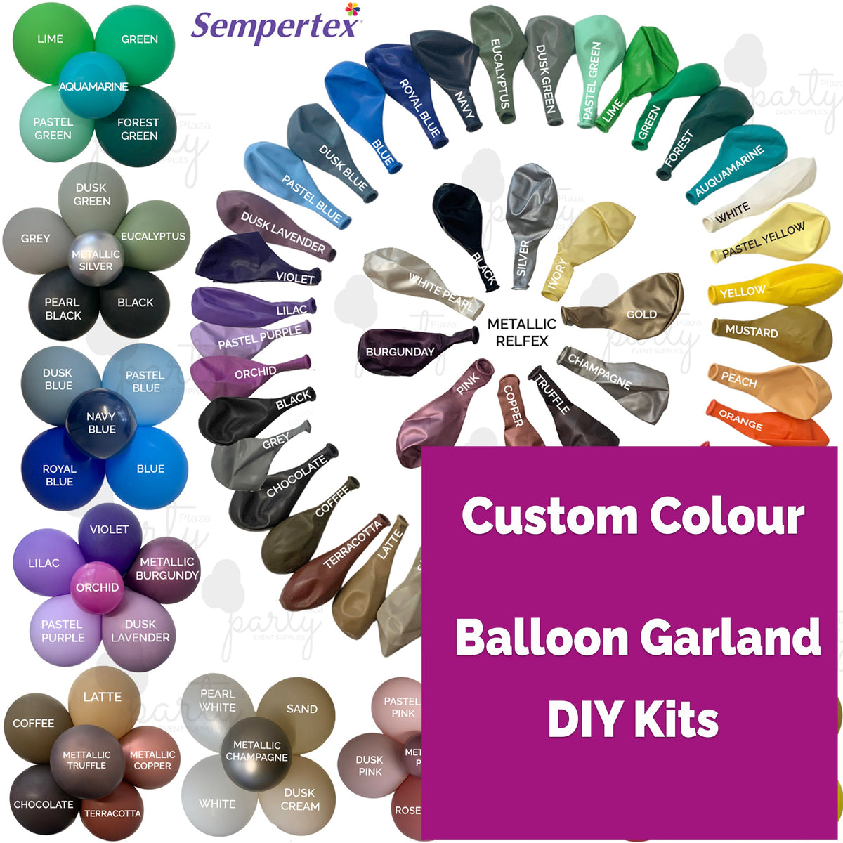 Custom Colour - Balloon Kit – Party Plaza - Event Supplies