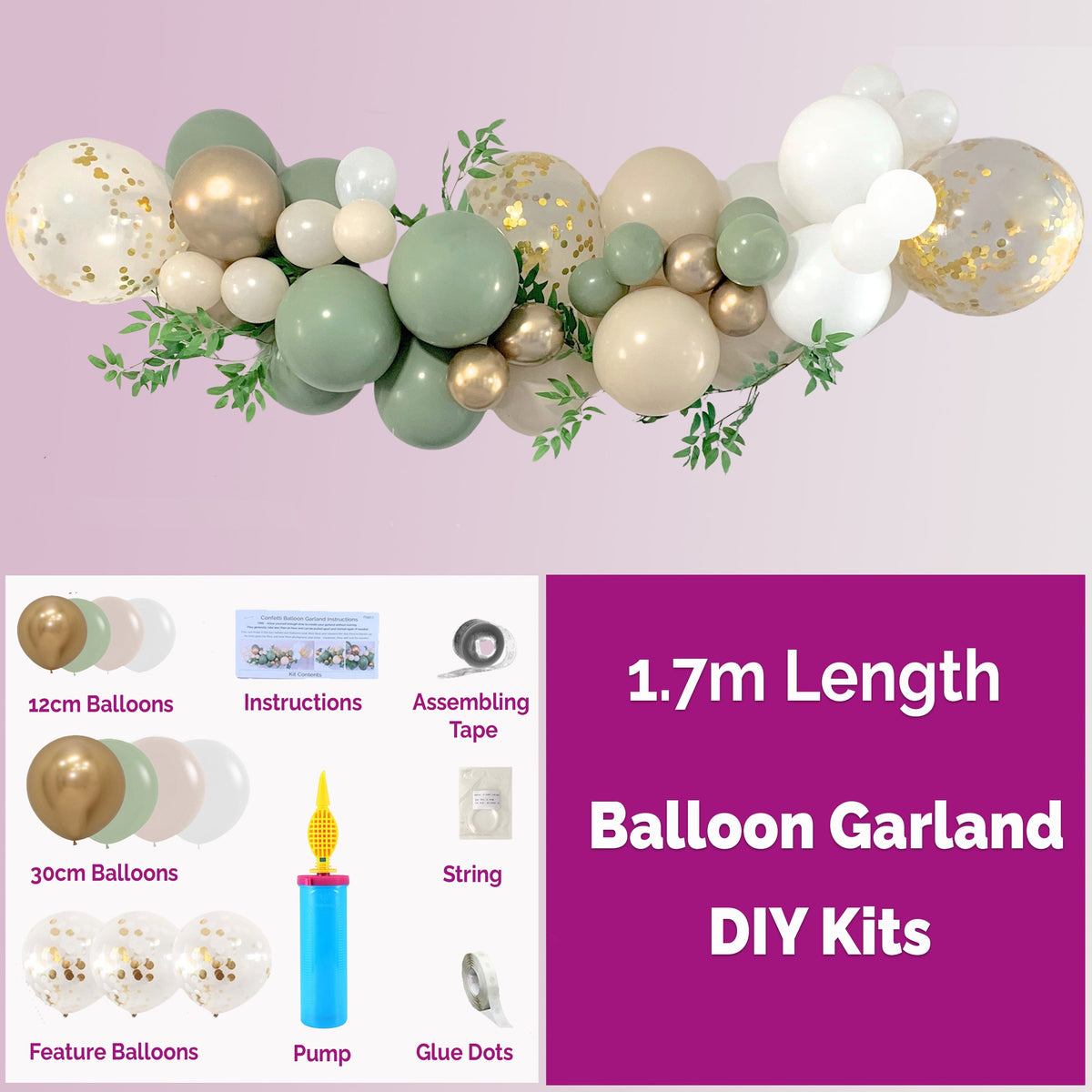 1.7m DIY Balloon Kits – Party Plaza - Event Supplies