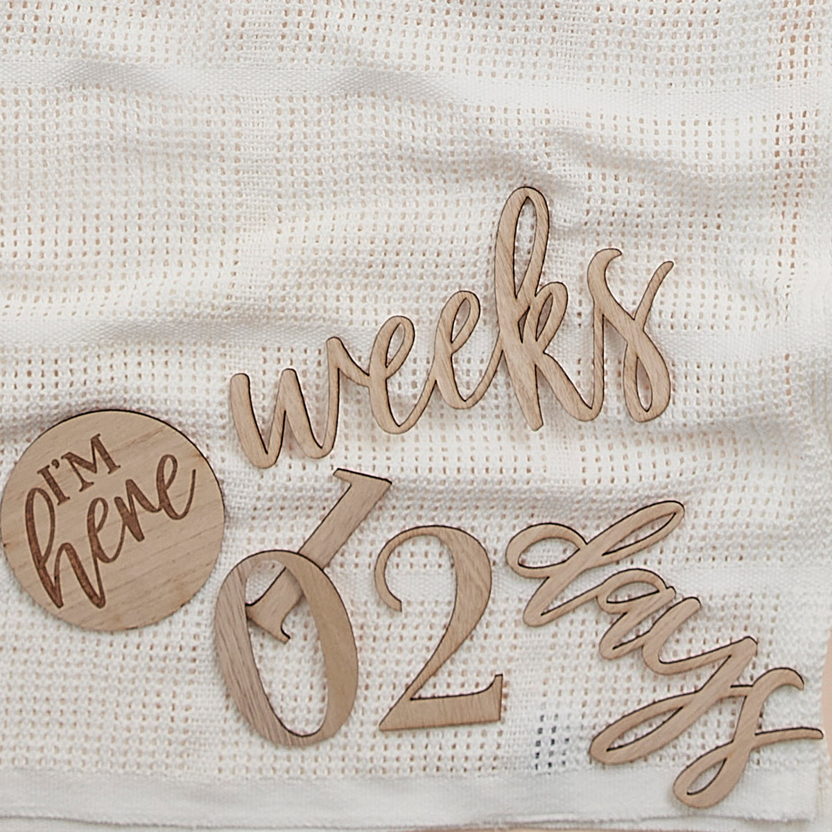 Baby / Pregnancy Milestone Photo Signs - Eco Wood – Party Plaza - Event ...