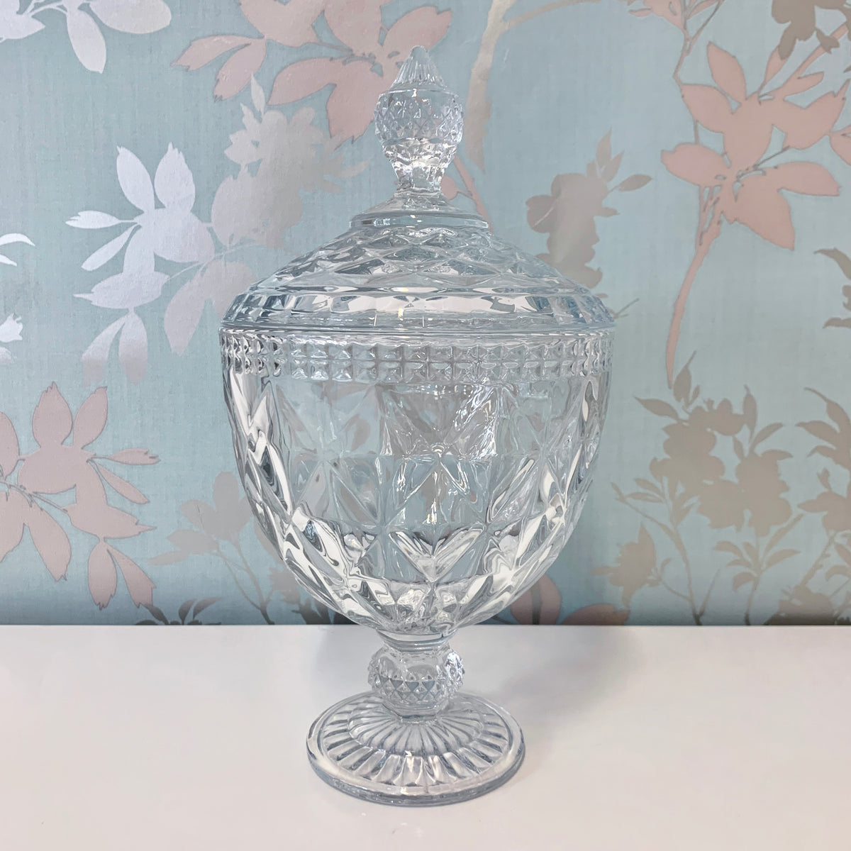 Deluxe Crystal Cut Glass Candy Jar Tall - 28cmH – Party Plaza - Event ...