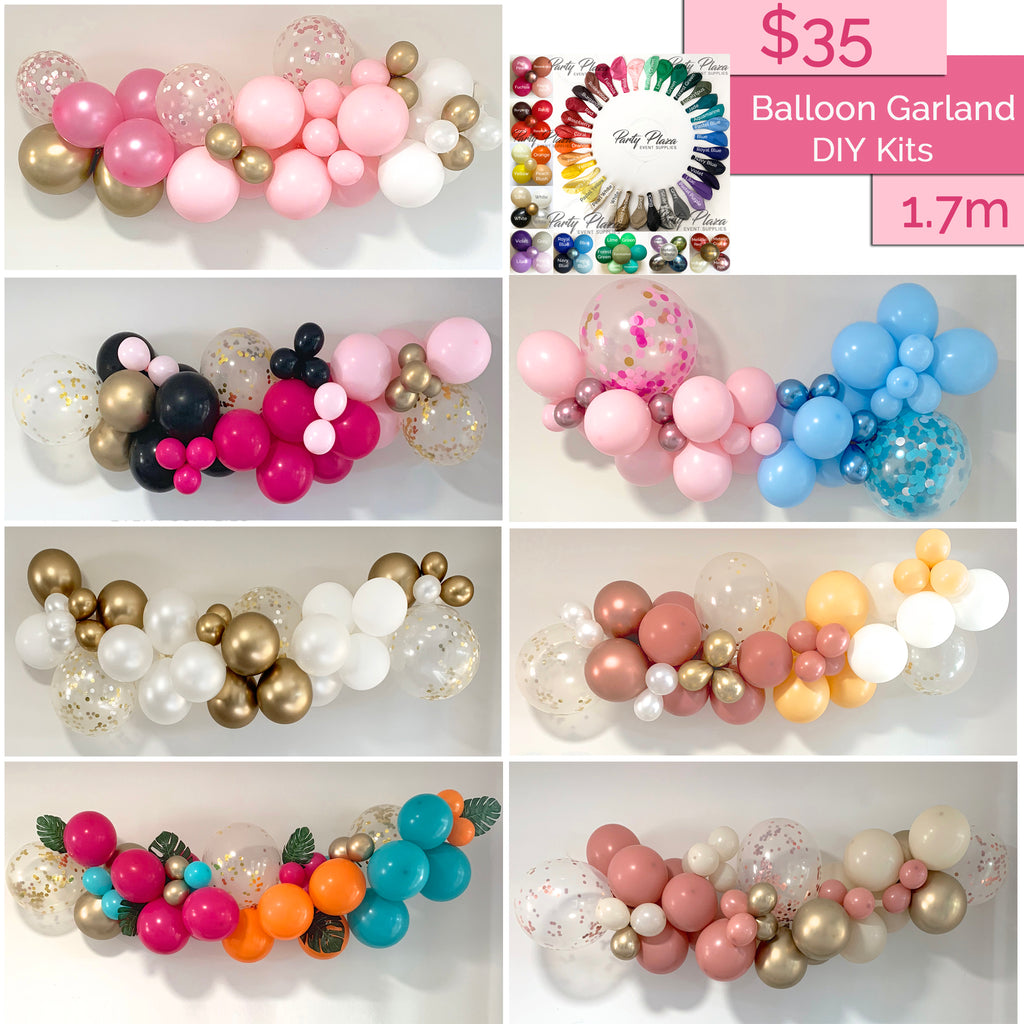 CUSTOM COLOUR - Balloon Garland Kit - 1.7m – Party Plaza - Event Supplies