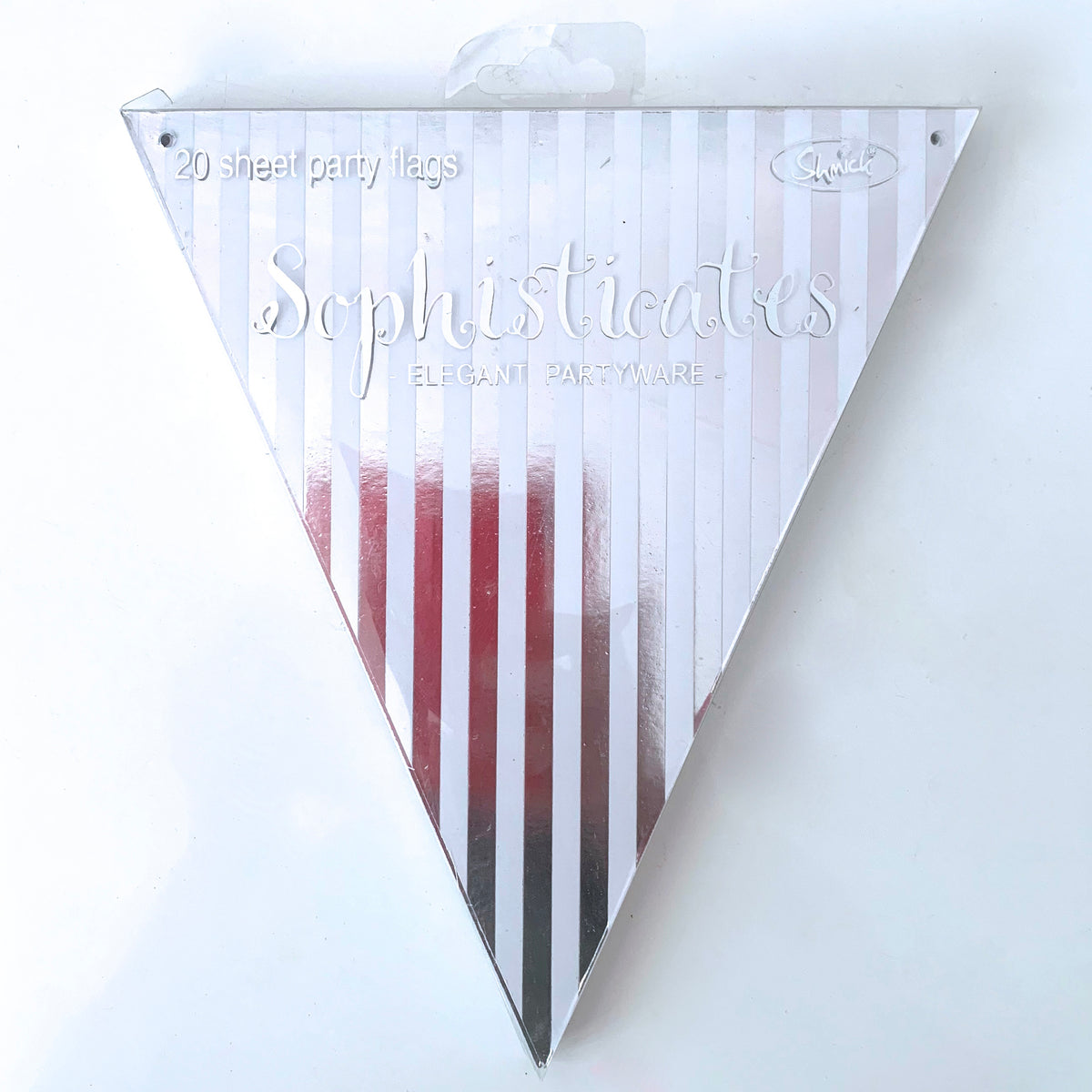 Party Flag Banner Kit - Metallic Silver - 20 x Flags – Party Plaza ...